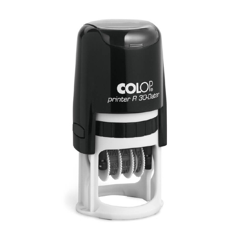 Timbro con data personalizzato rotondo diametro 40